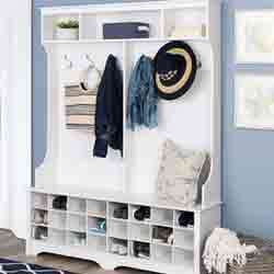 Using an IKEA Cube Bookshelf as Mudroom Cubbies