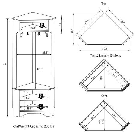 Need a Corner Hall Tree? Here are 3 Low-Cost Options...