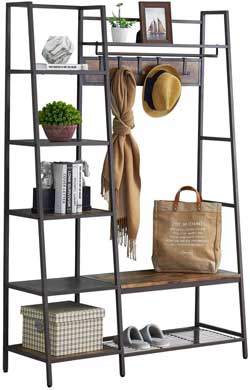 Leaning Industrial Hall Tree - Get Entryway Style & Storage