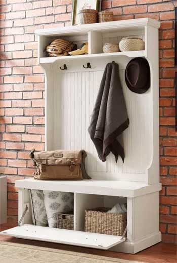 6 Reasons I Like the Seaside Hall Tree as a Mini Mudroom...